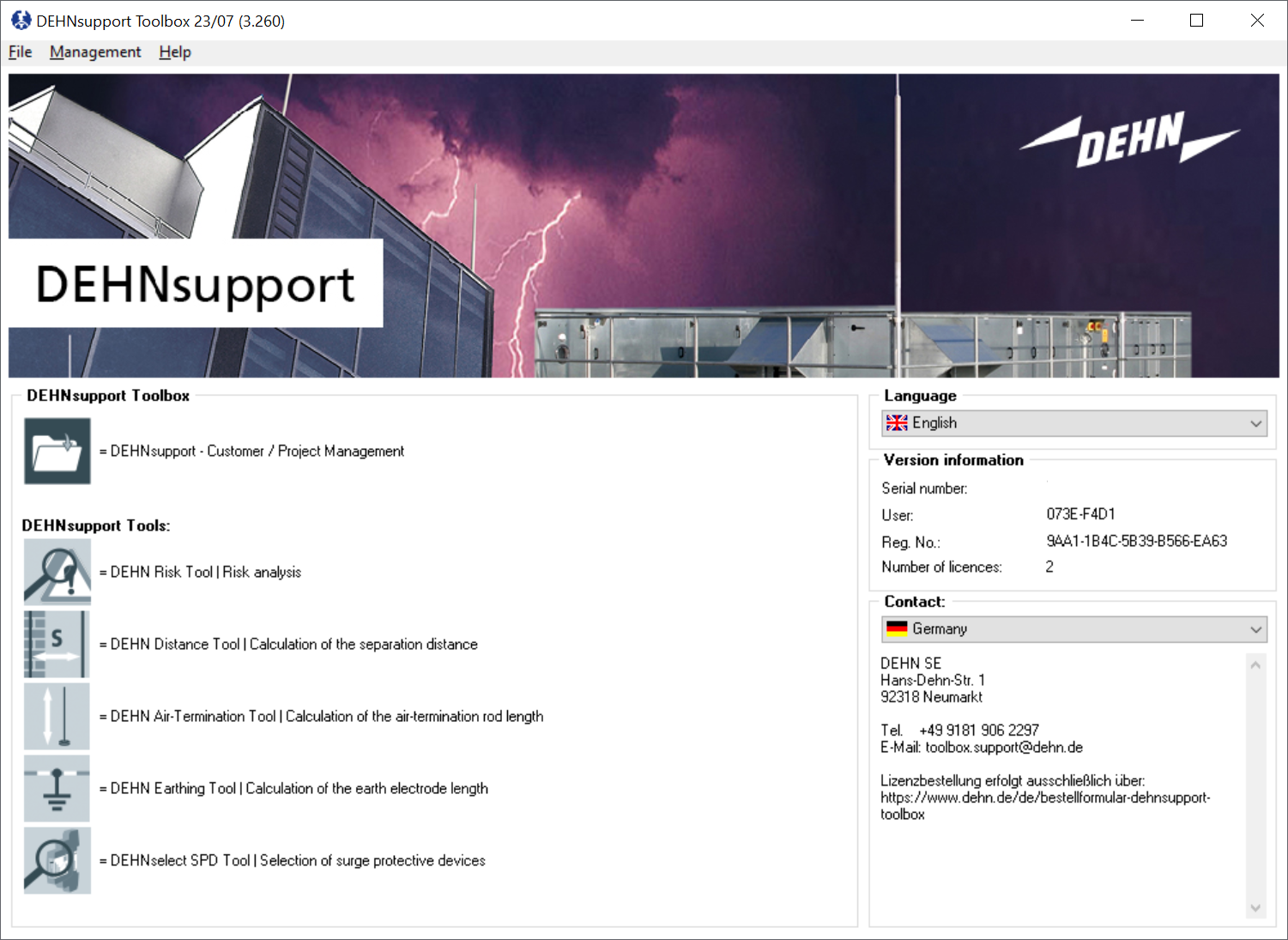 Software DEHNsupport Toolbox